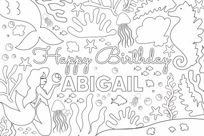 abigail coloring pages